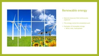 Renewable Energy Presentation | PPTX