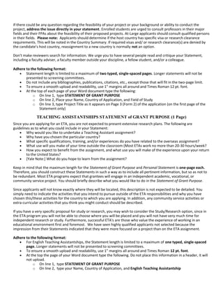 Fulbright essays | DOC