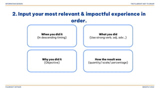 Fulbright Scholarship Application_CV & Cover Letter | PPTX