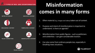 Resources: Media Literacy and Managing Misinformation | PPT