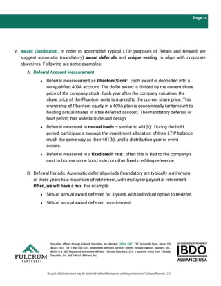 Private Company // Long Term Incentive Plan Design Template Guidance | PDF