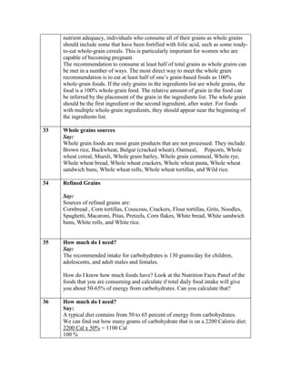 Fueling your body lesson plan unit 5 | PDF