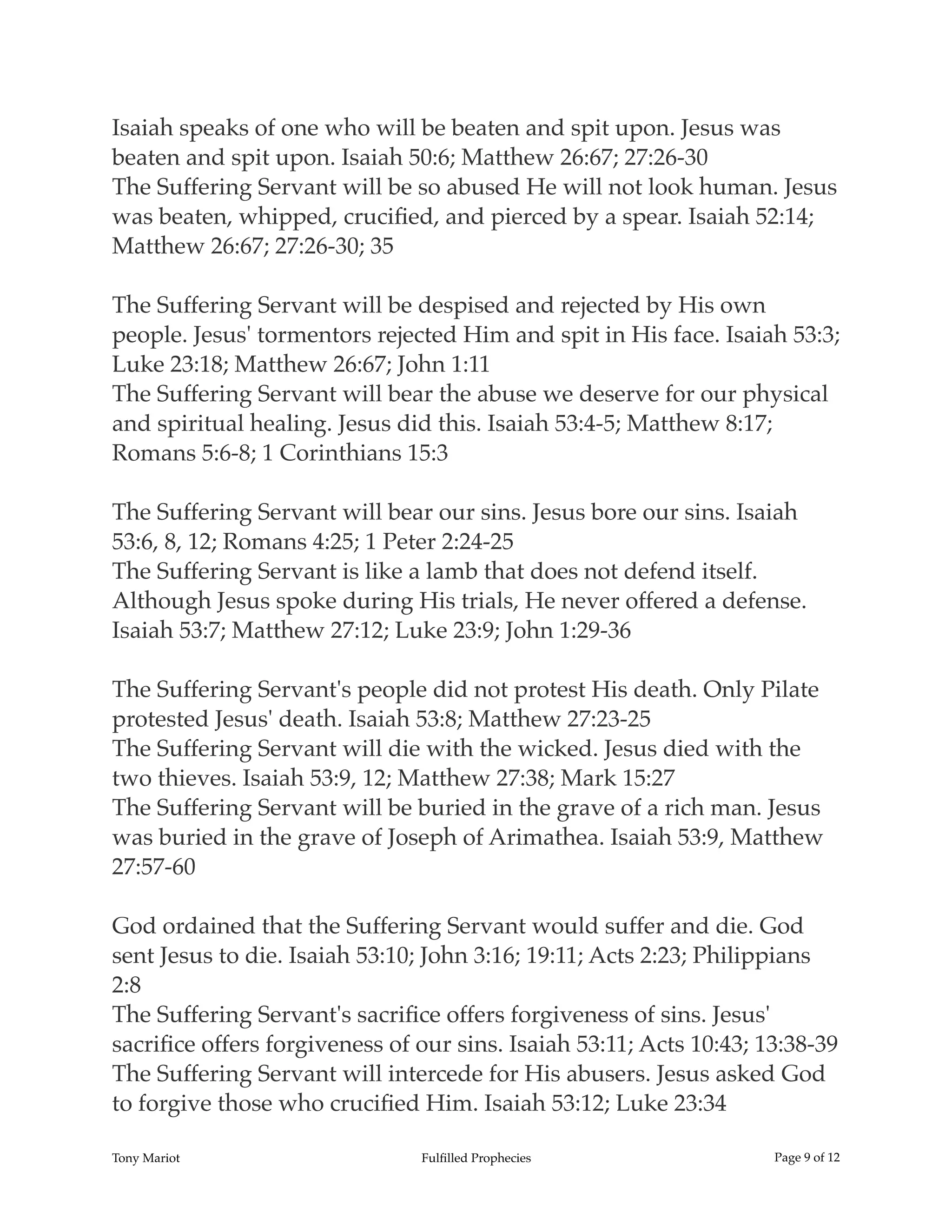 Fulfilled Prophecies | PDF