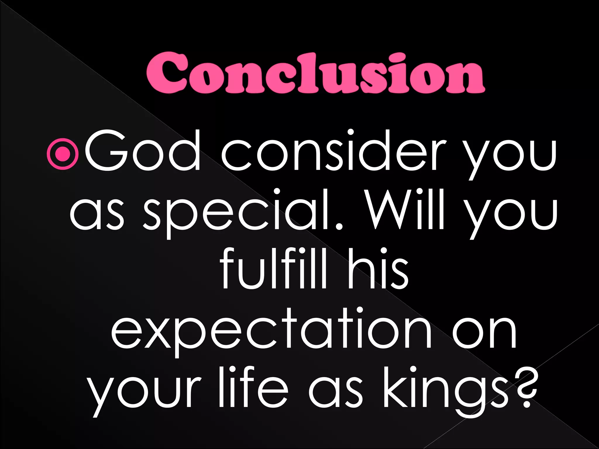 Fulfill god's expectations in your life | PPTX