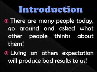 Fulfill god's expectations in your life | PPTX