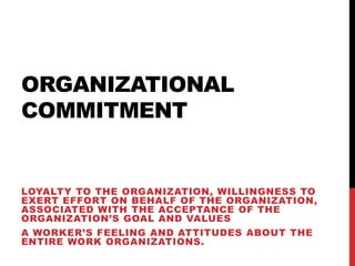 Fulfilling Commitment | PPTX | Human Resources | Business