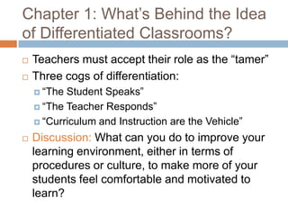Fulfilling the Promise of the Differentiated Classroom | PPTX