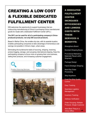 Fulfillment center services proposal | PDF