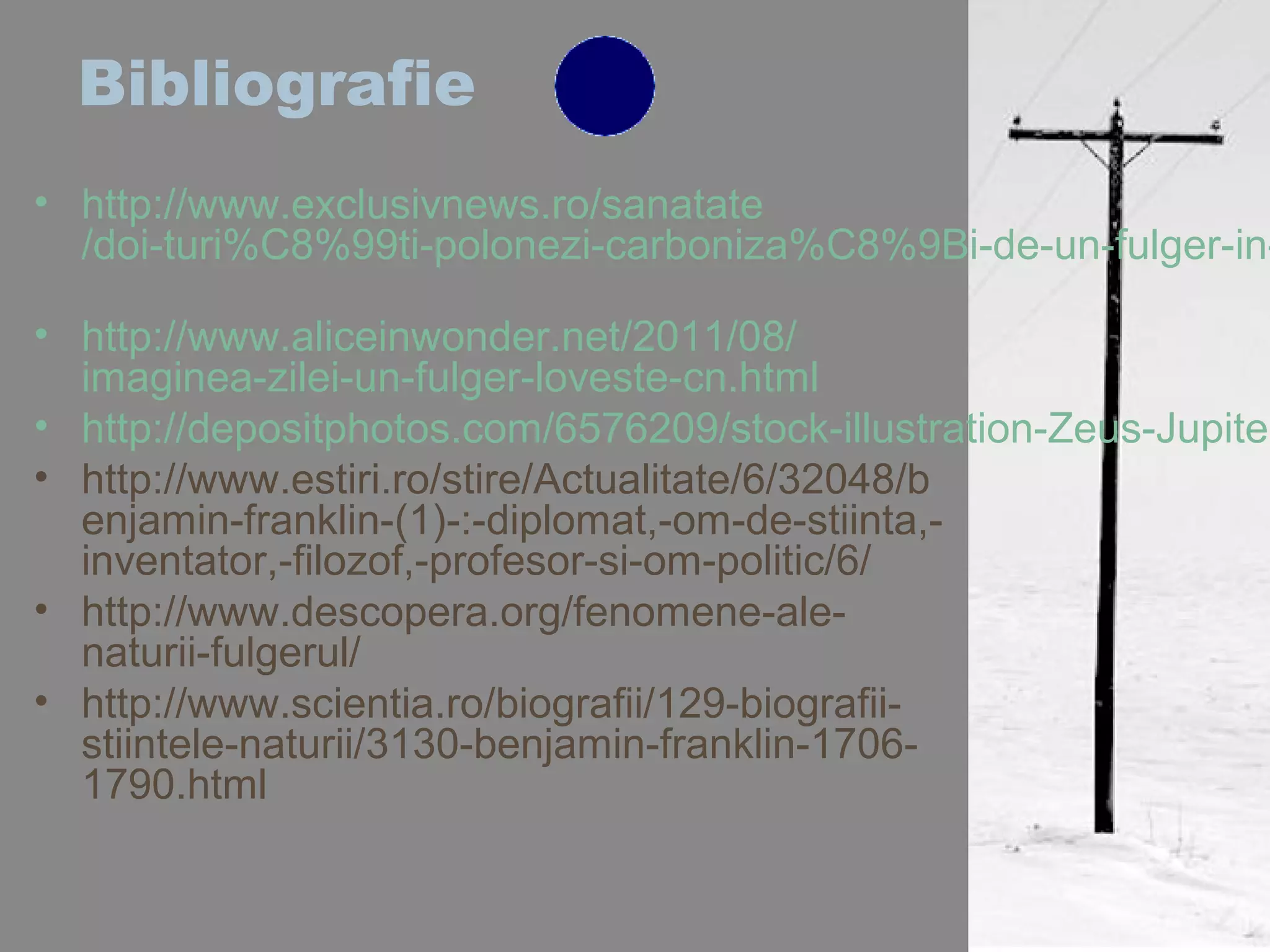 Fulgerul - proiect la fizică | PPT