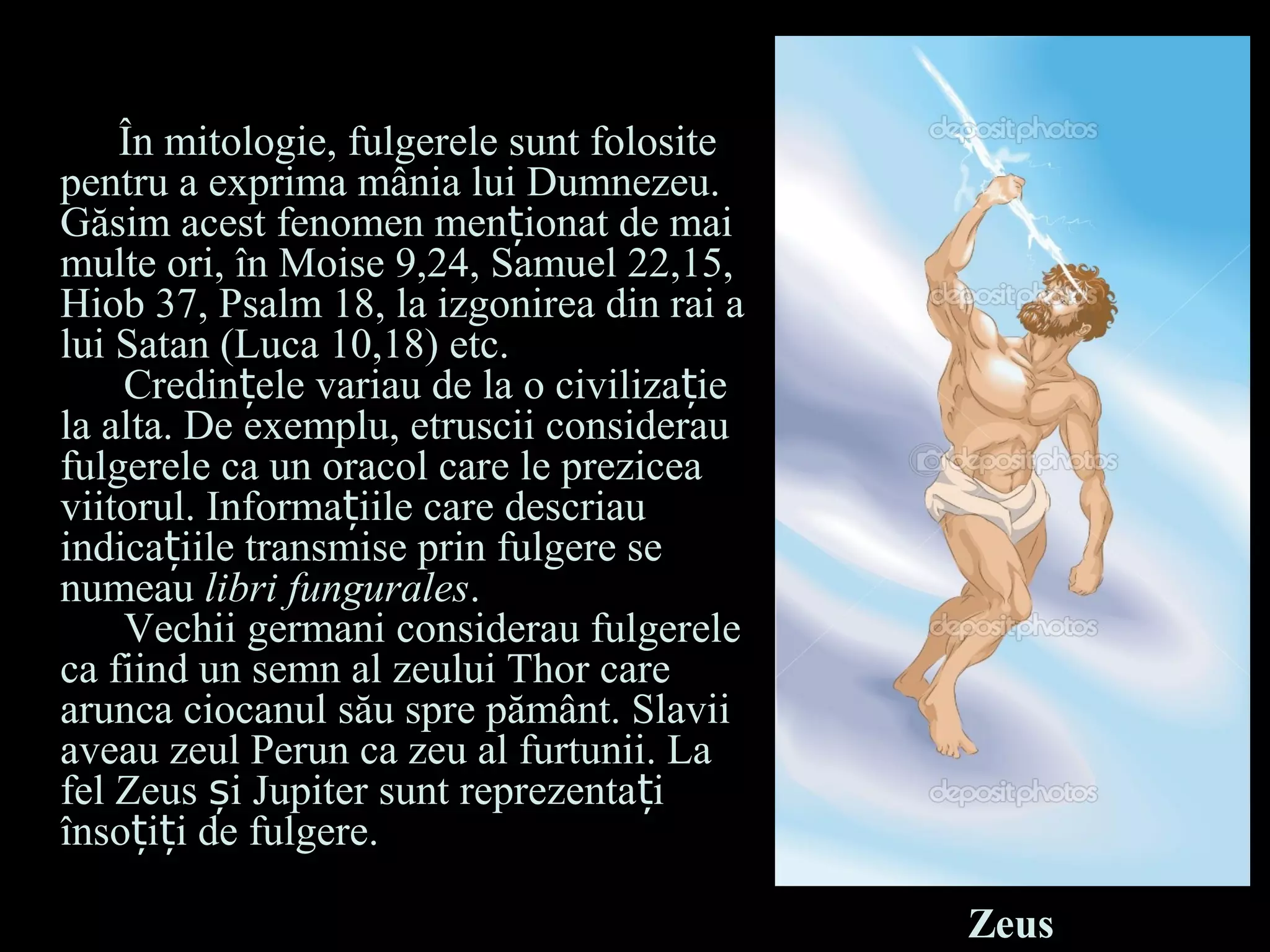 Fulgerul - proiect la fizică | PPT