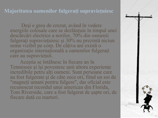 Fulgerul - proiect la fizică | PPT