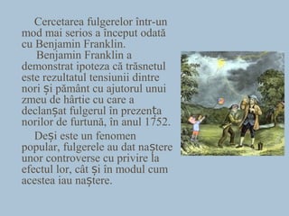 Fulgerul - proiect la fizică | PPT