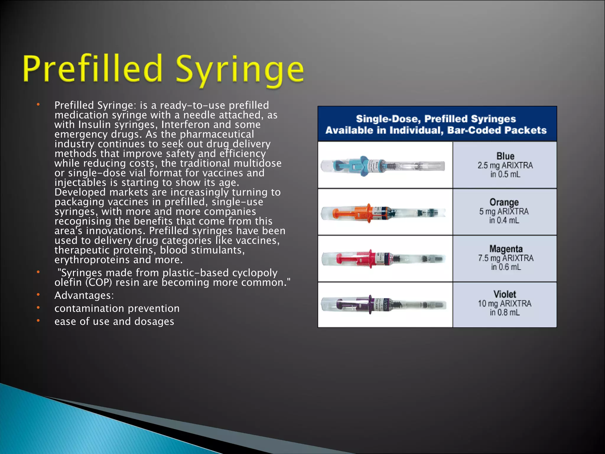 Packaging of Ophthalmic and parenteral products | PPT