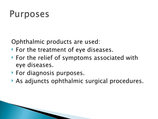 Packaging of Ophthalmic and parenteral products | PPT