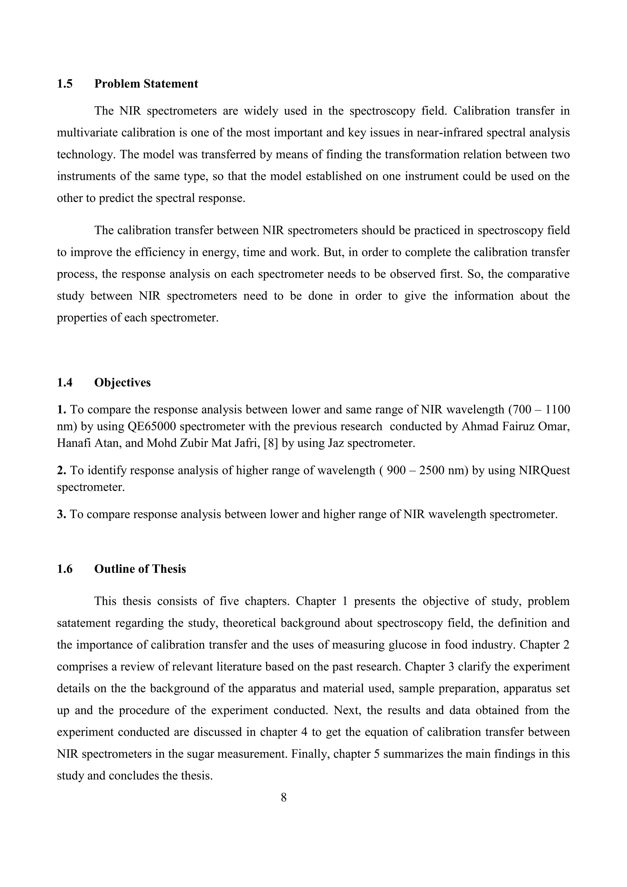 Calibration transfer between NIR spectrometers | DOCX