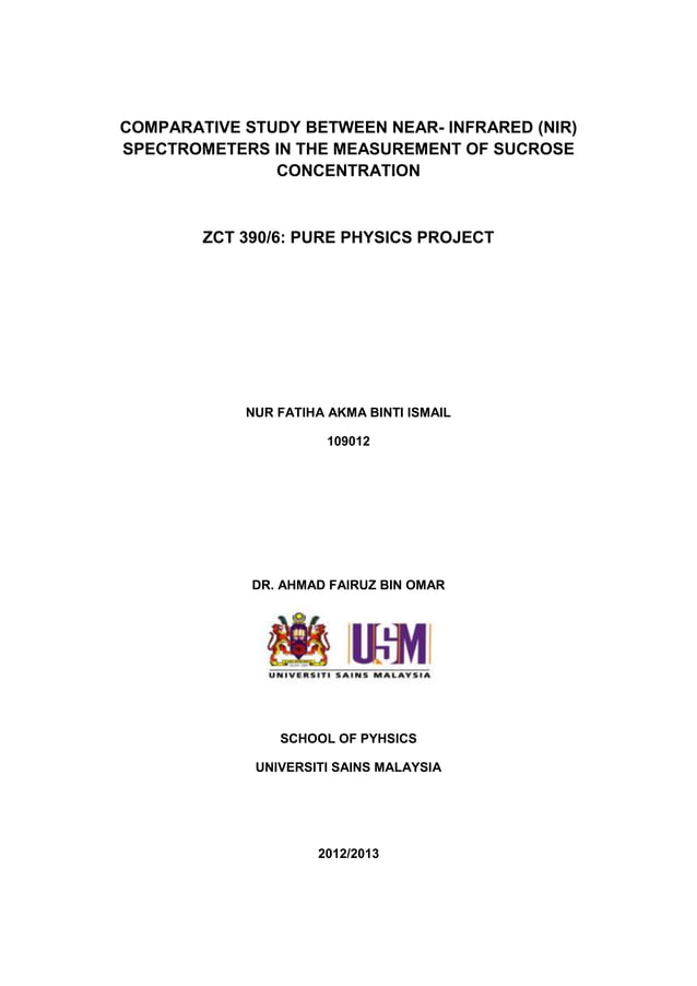Calibration Transfer Between Nir Spectrometers Docx