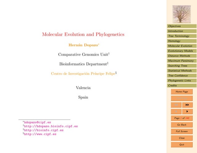 Molecular Evolution and Phylogenetics (2009) | PDF