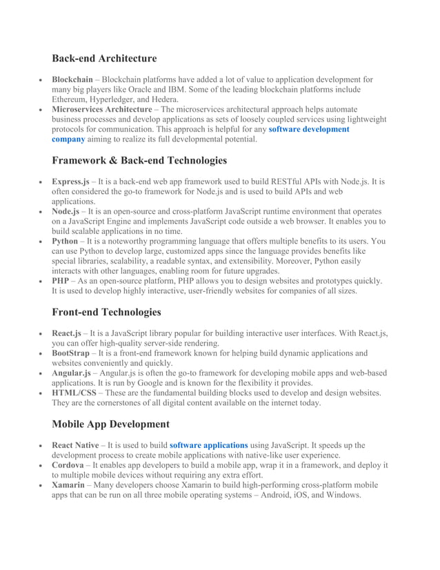 Full Stack Development | PDF