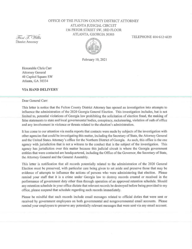 Preservation Letter | PDF
