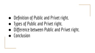 Public and private right pdf | PDF