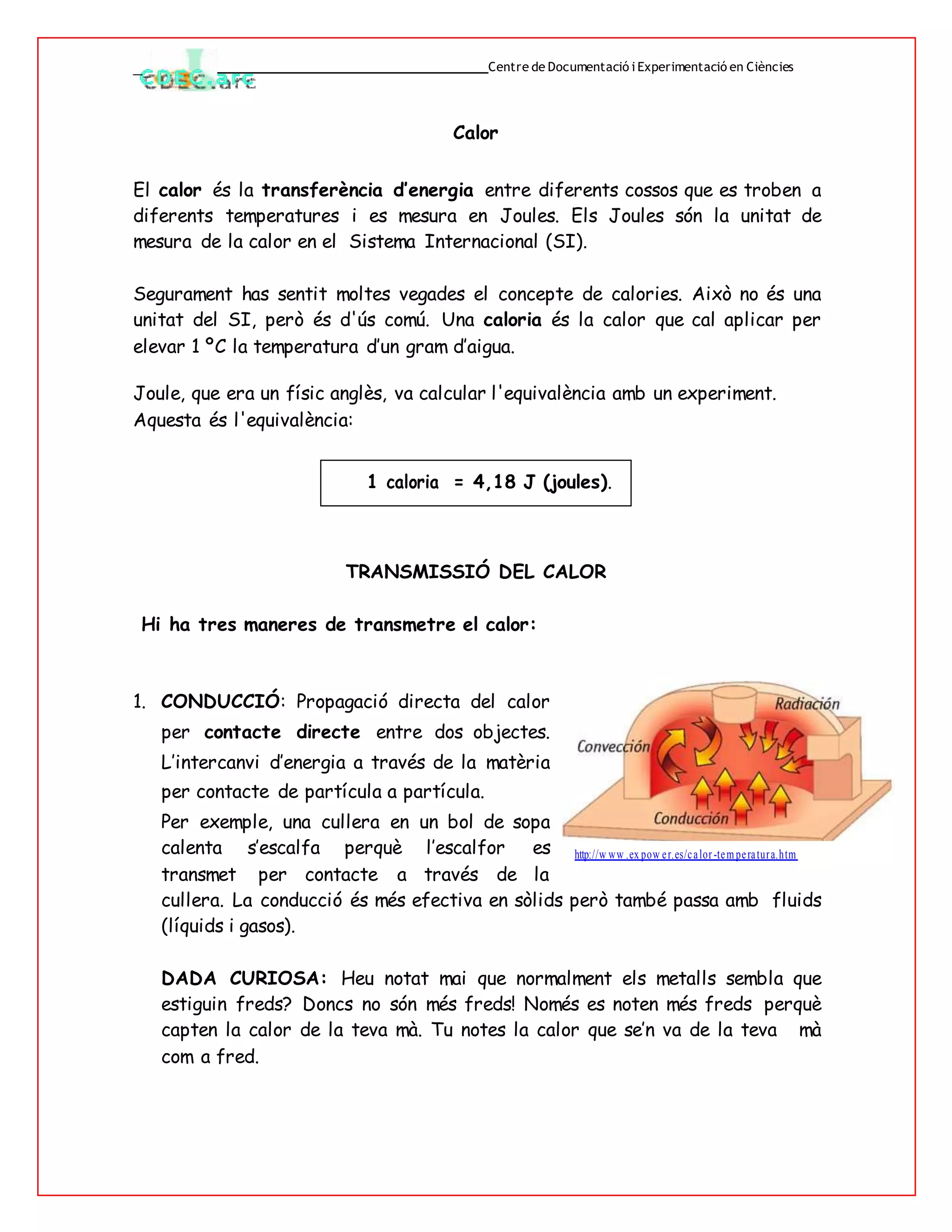 Full alumnat calor i temperatura | DOCX