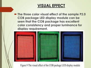 Full color led display research based on chip on board(COB) package | PPTX