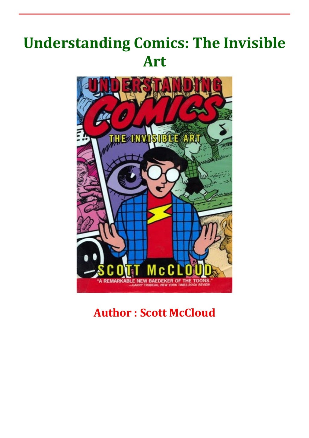 Understanding the invisible art of comics - filedast