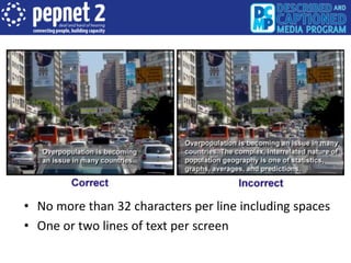 Understanding Closed Captioning Standards and Guidelines | PPTX