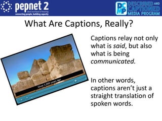Understanding Closed Captioning Standards and Guidelines | PPTX