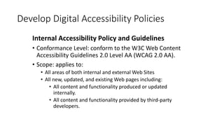 The Road to Sustainable Corporate Accessibility | PPT