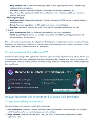 Full-Stack .NET Developer Interview Questions PDF By ScholarHat | PDF