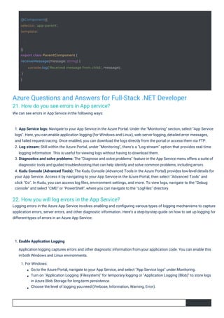 Full-Stack .NET Developer Interview Questions PDF By ScholarHat | PDF