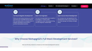 Full-Stack Development Services Company pdf | PPT