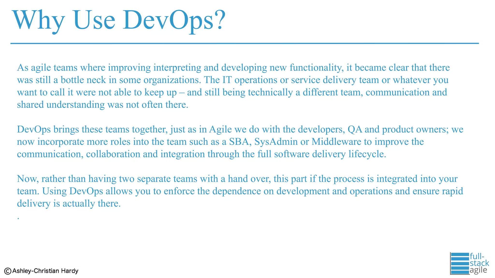 Full-Stack Agile - What is DevOps? | PDF | Cloud Computing | Internet
