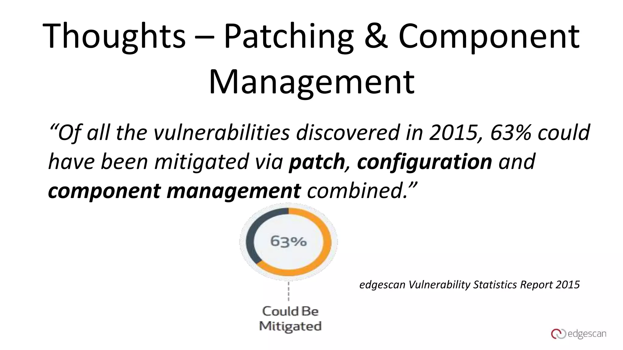 Full Stack Vulnerability Management At Scale Ppt
