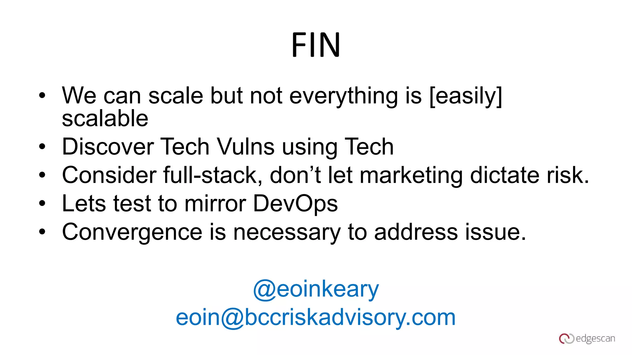 Full Stack Vulnerability Management At Scale Ppt