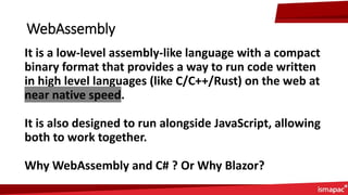 Full stack web development with c# and web assembly - Blazor.Net
