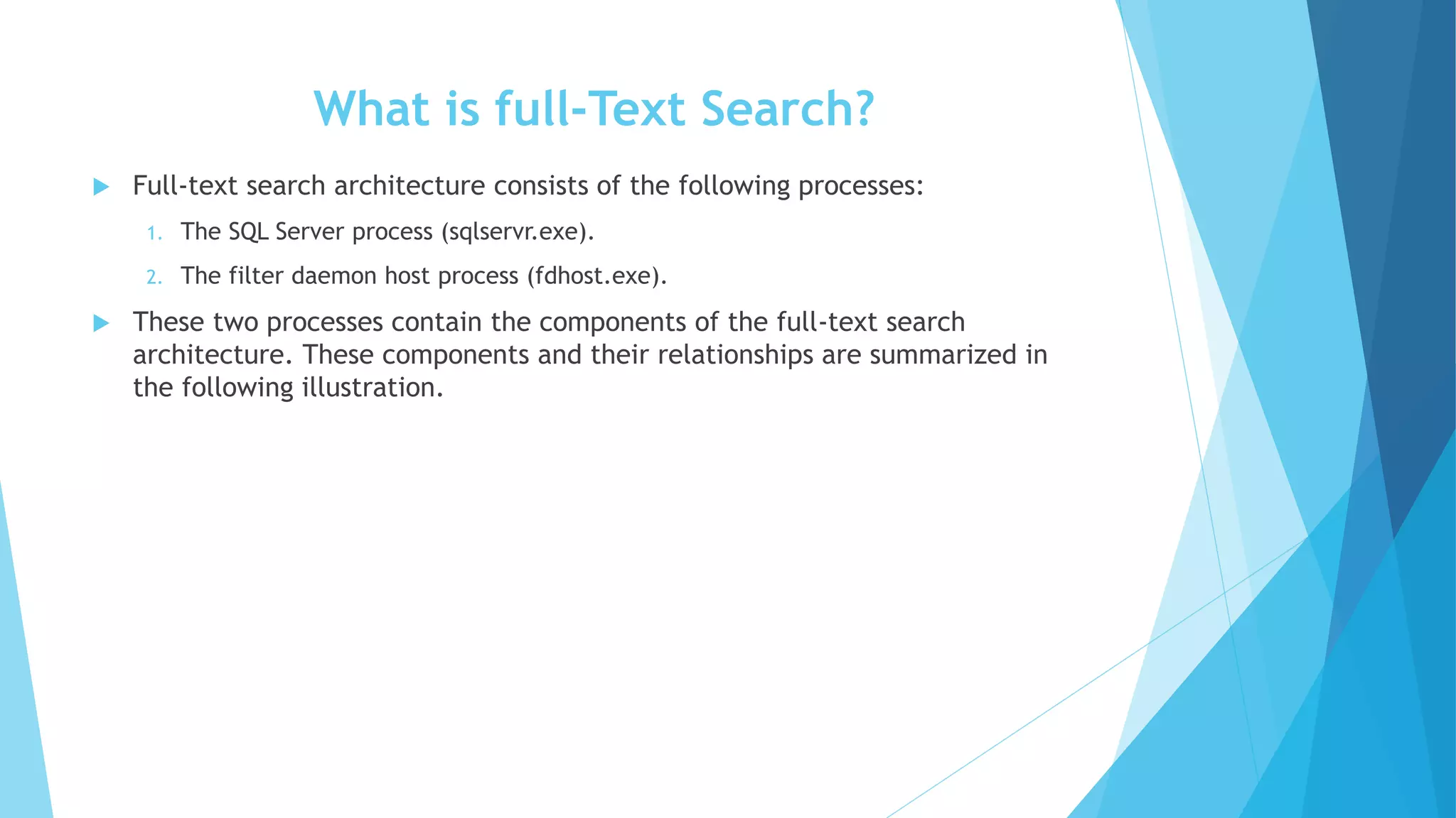 MS SQL Server Full-Text Search | PPT