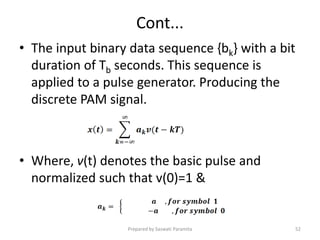 Baseband shaping for data transmission | PPT