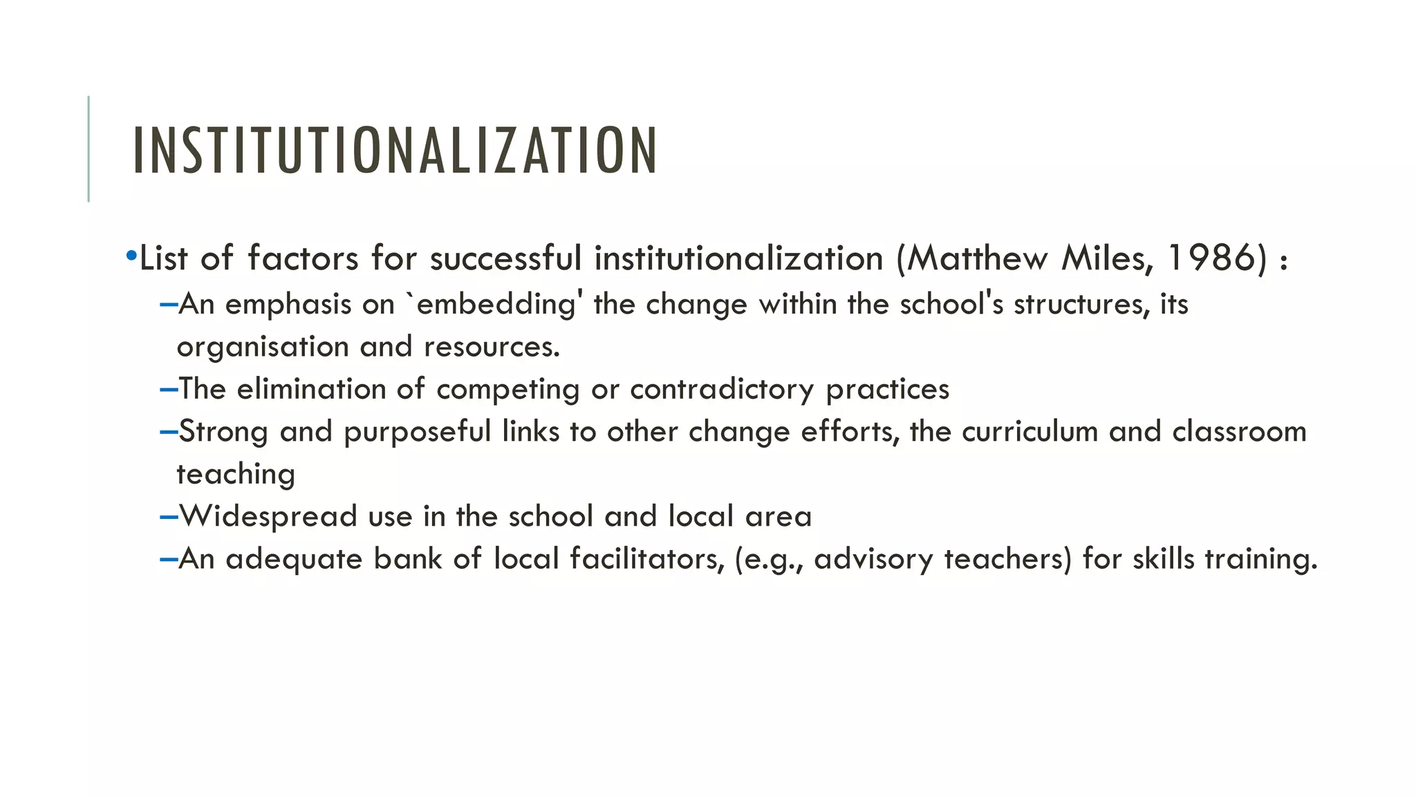 Fullan change model | PDF