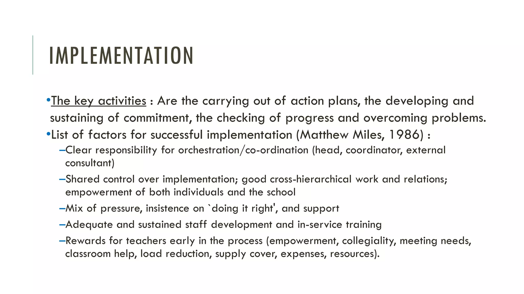 Fullan change model | PDF
