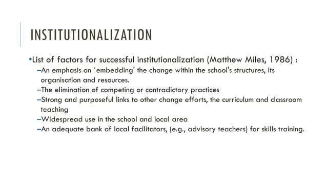 Fullan change model | PDF | Professional School | Postgraduate Education