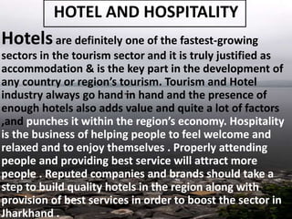 How to increase tourism in Jharkhand | PPTX