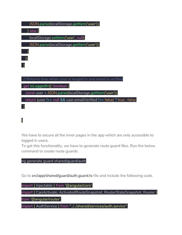 Full Angular 7 Firebase Authentication System | PDF | Web Development | Internet