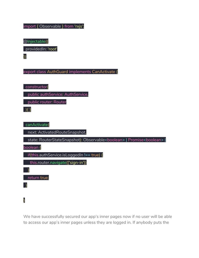 Full Angular 7 Firebase Authentication System | PDF | Web Development | Internet