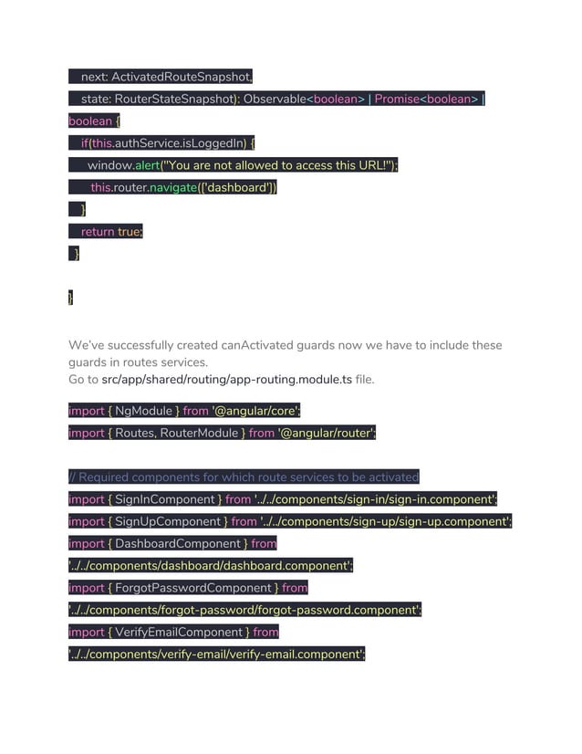Full Angular 7 Firebase Authentication System | PDF | Web Development | Internet