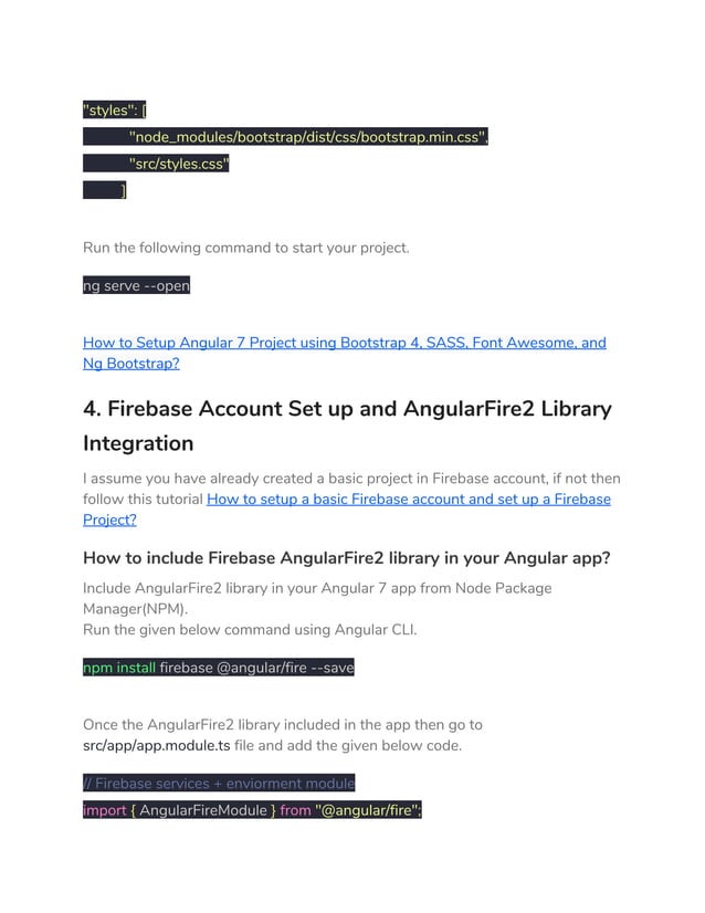 Full Angular 7 Firebase Authentication System | PDF | Web Development | Internet