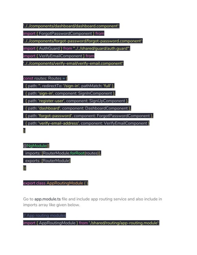 Full Angular 7 Firebase Authentication System | PDF | Web Development | Internet