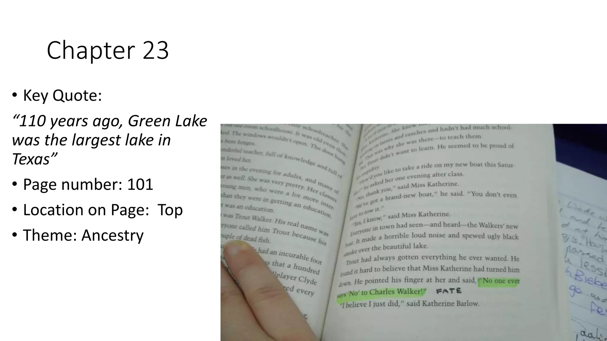 Holes Key Quotes - All Chapters | PPTX