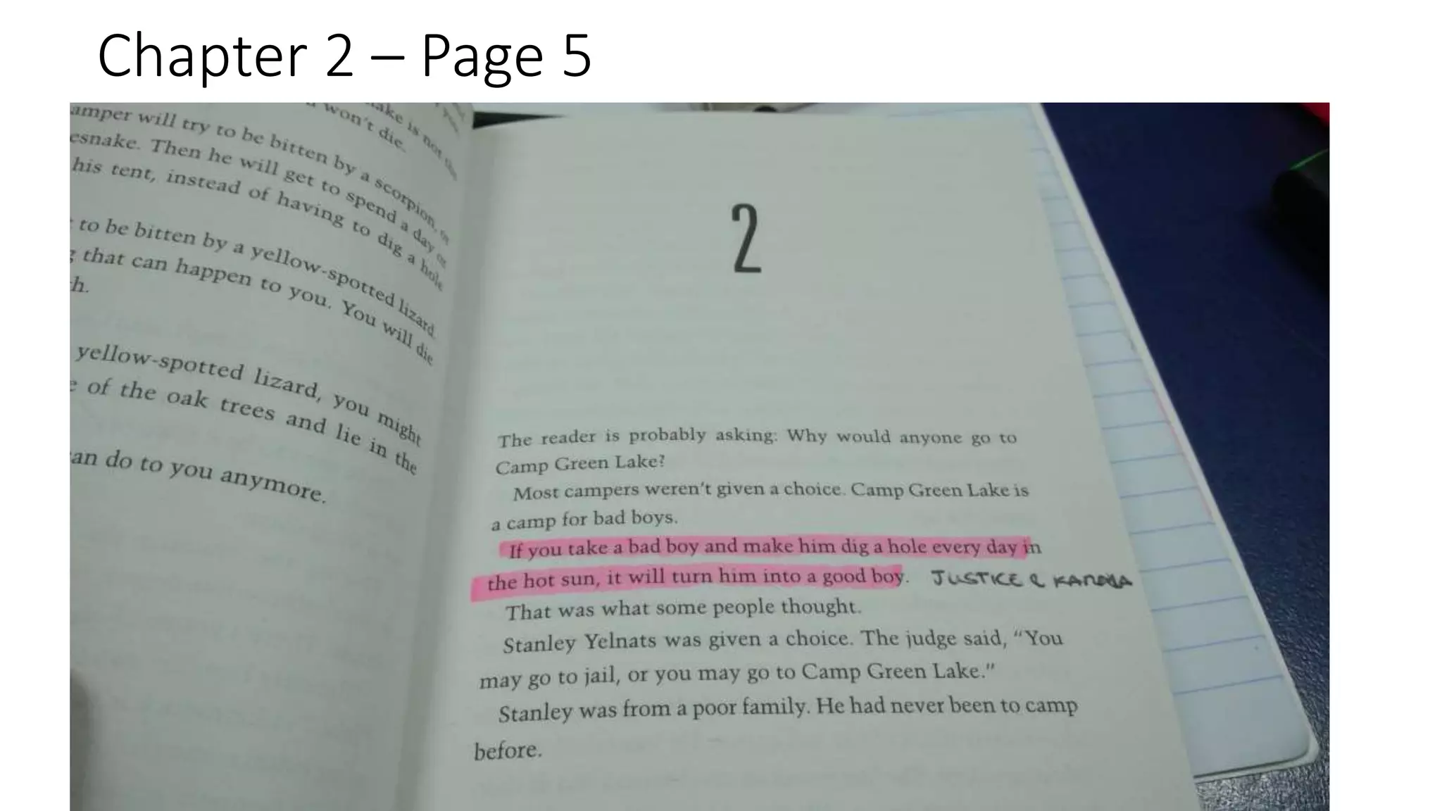 Holes Key Quotes - All Chapters | PPTX